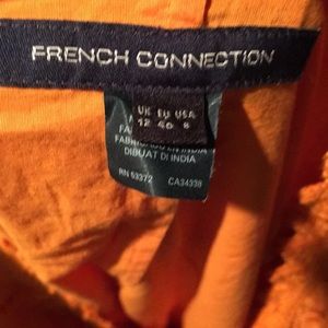 French Connection | Dresses | French Connection Crochet Orange Lined ...